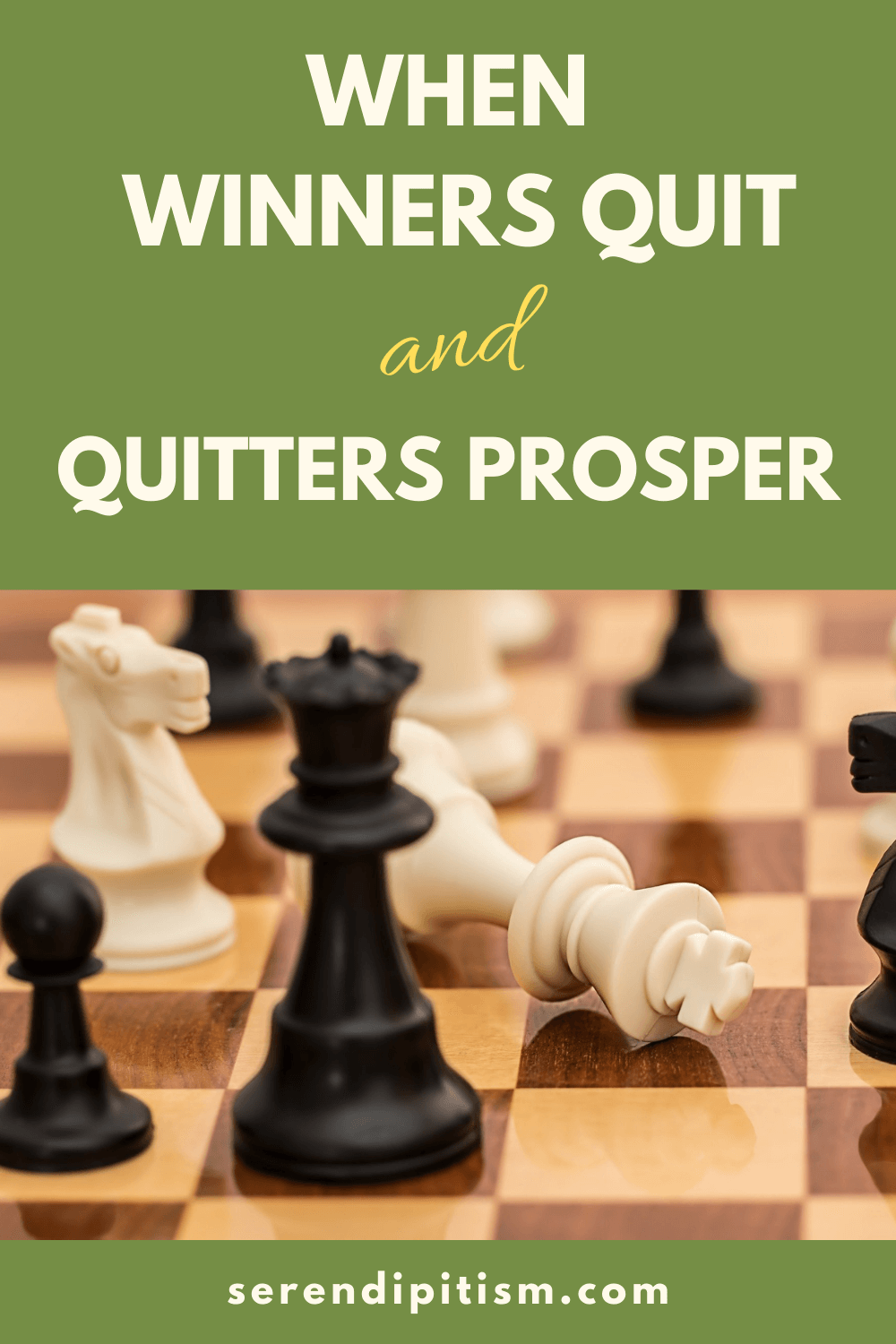 When Winners Quit and Quitters Prosper - Serendipitism